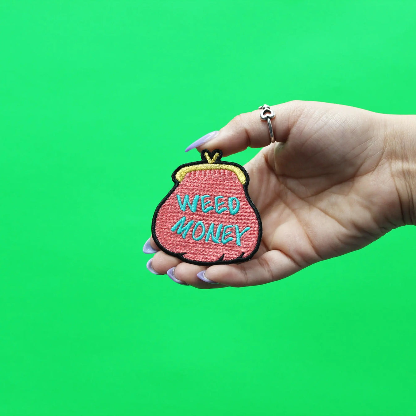 Weed Money Coin Purse Patch Girly Stash Embroidered Iron On – Patch ...