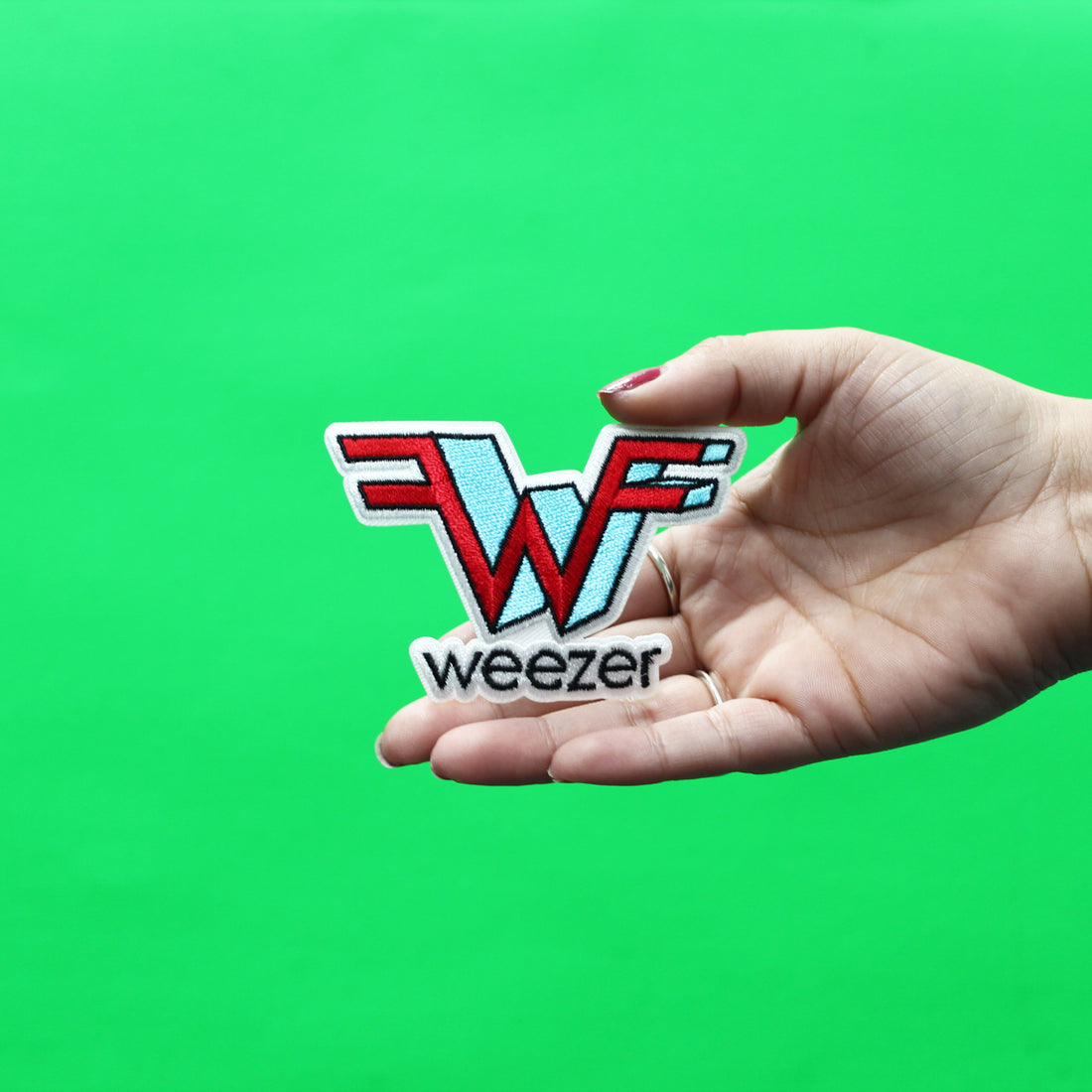 Weezer Patch 3D Logo Embroidered Iron On – Patch Collection