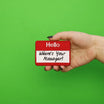 Hello Where's Your Manager? Name Tag Embroidered Iron On Patch – Patch ...