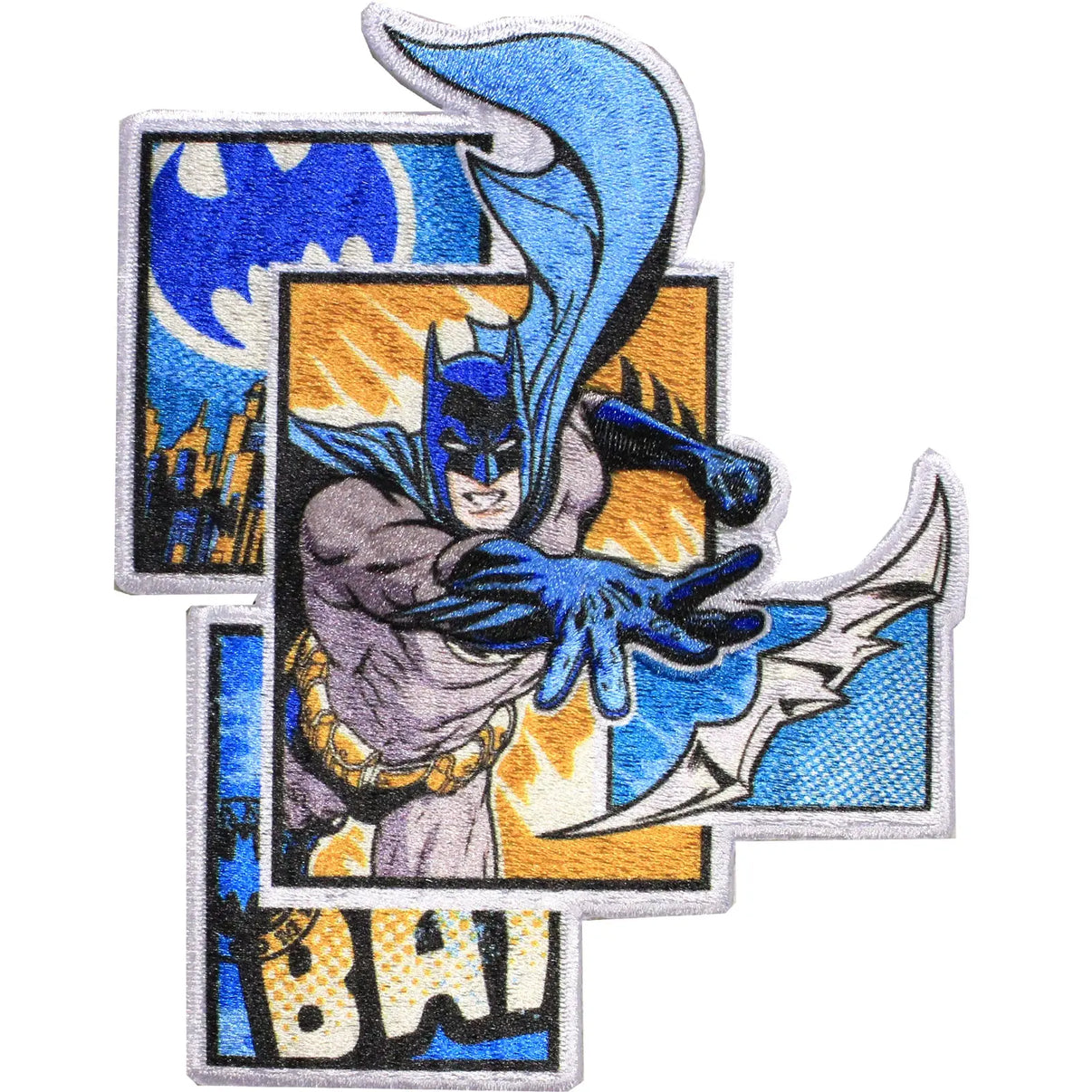 DC Comics Batman The Dark Knight Throwing Batarang on Applique Patch ...