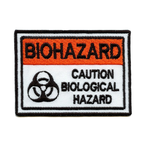 Biohazard Sign Embroidered Iron On Patch – Patch Collection