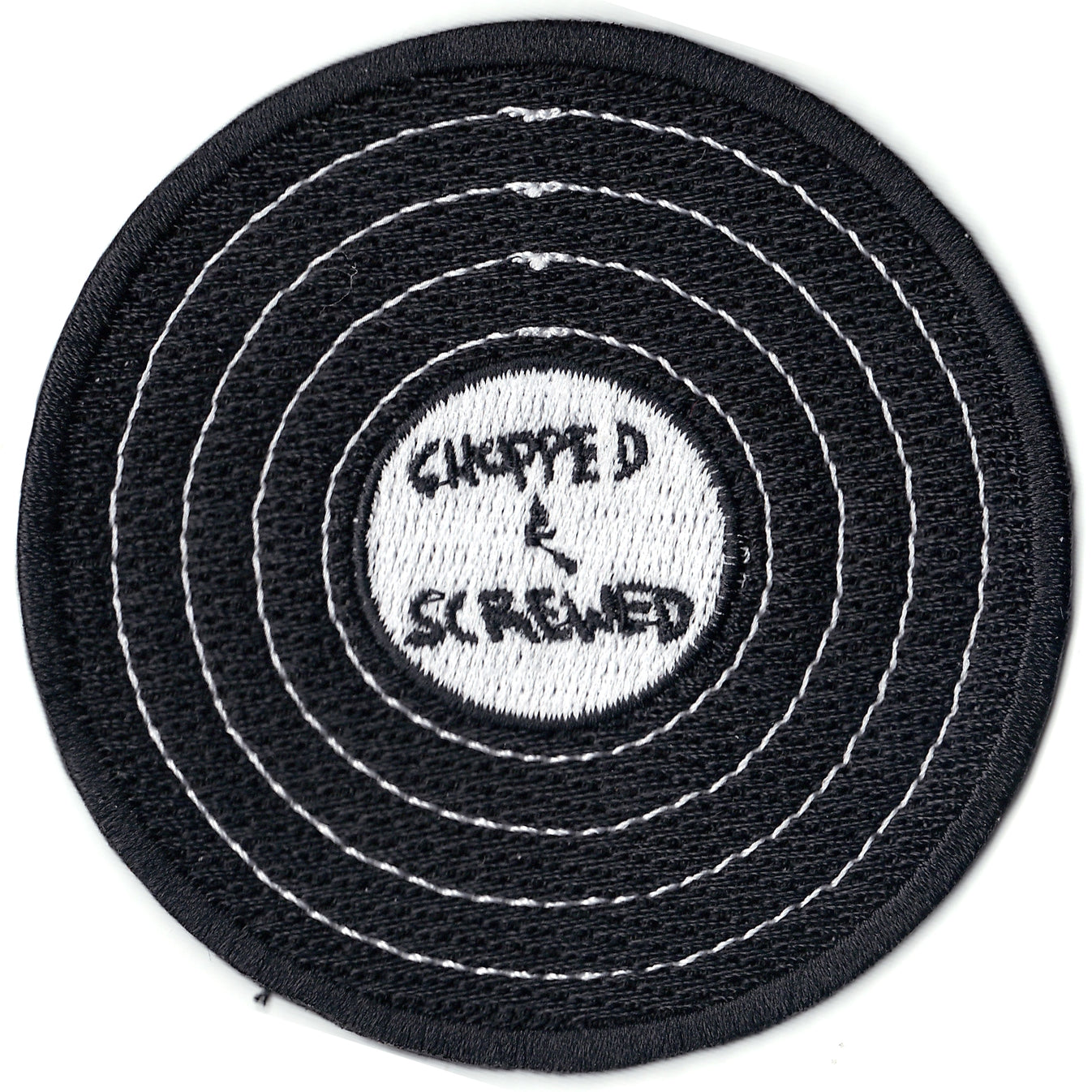 Chopped and Screwed Vinyl Disk Iron On Patch – Patch Collection
