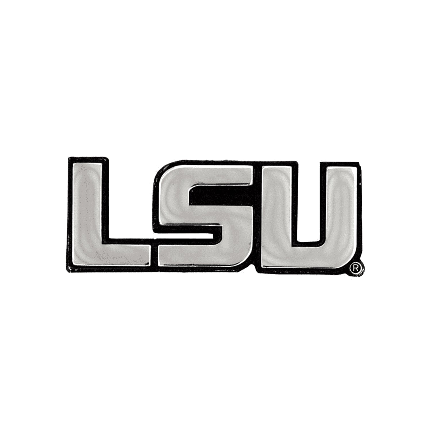Louisiana State Tigers LSU Solid Metal Chrome Emblem – Patch Collection