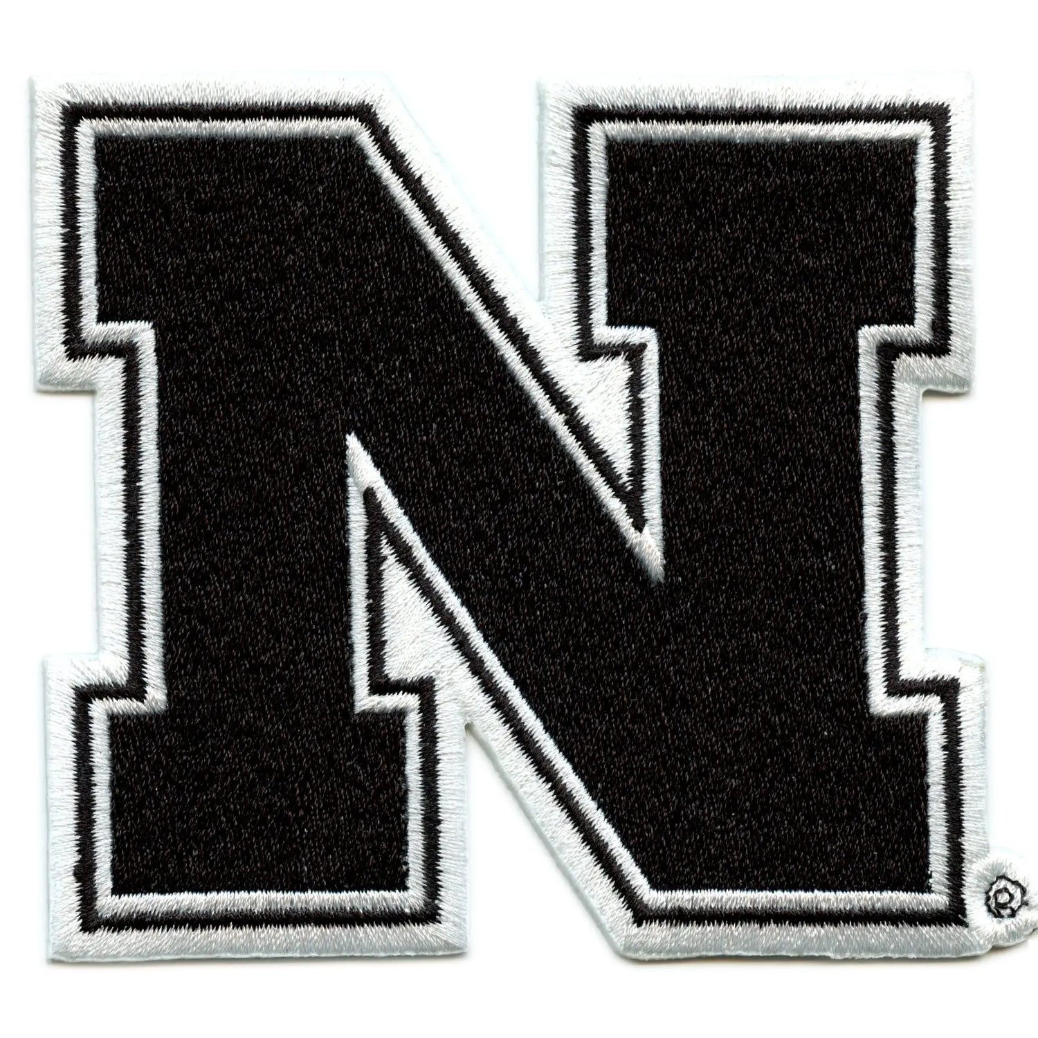 Nebraska Cornhuskers Black "N" Logo Iron On Embroidered Patch – Patch ...