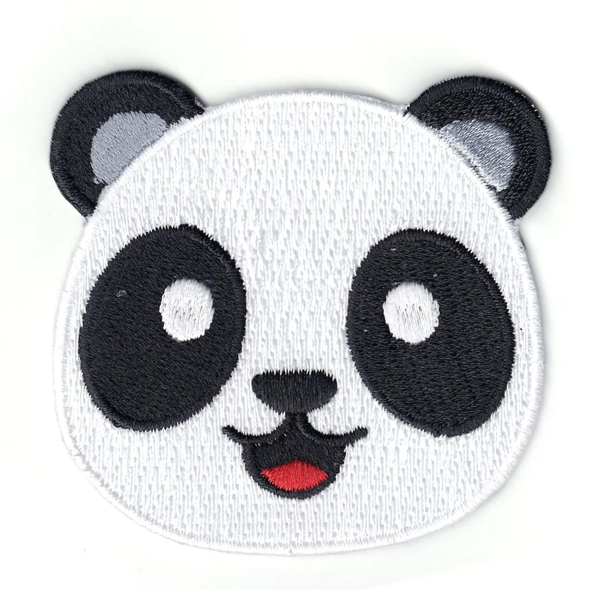 Smiling Panda Emoji Iron On Patch – Patch Collection