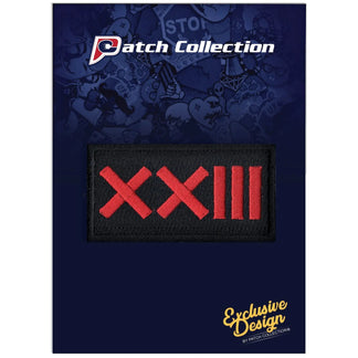 Roman Numeral Number 23 Iron On Patch – Patch Collection