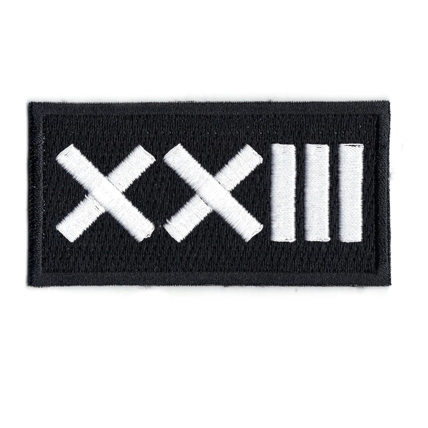 Roman Numeral Number 23 Iron On Patch – Patch Collection