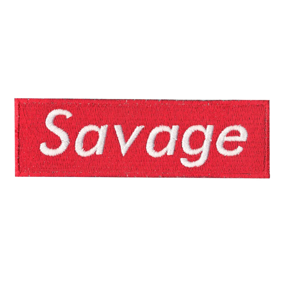 Savage Embroidered Iron On Patch – Patch Collection