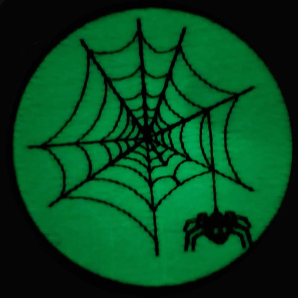 Spider Web Patch Glow In The Dark Embroidered Iron On – Patch Collection