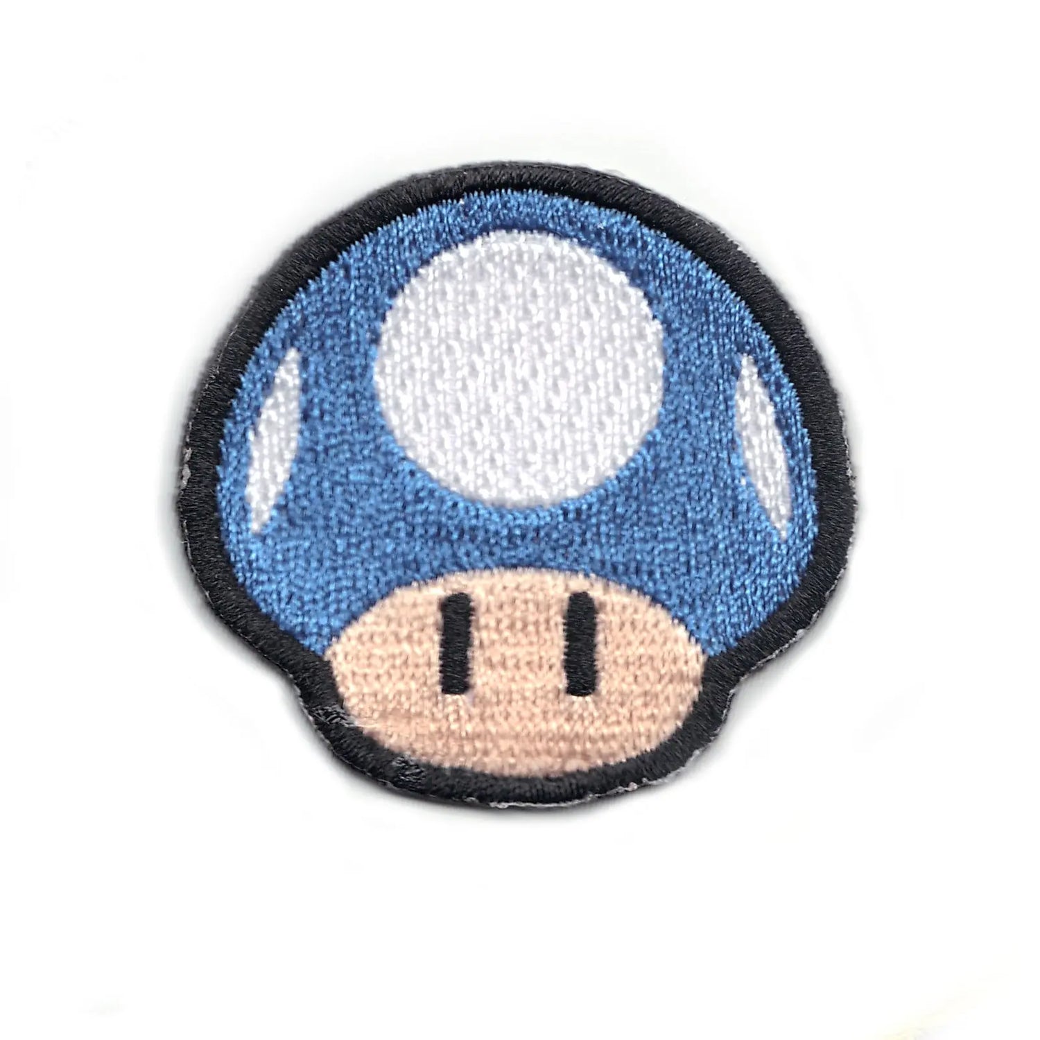 Nintendo Super Mario Game Blue Mini Mushroom Iron On Patch – Patch ...