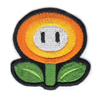 Nintendo Super Mario Game Fire Flower Iron On Patch – Patch Collection