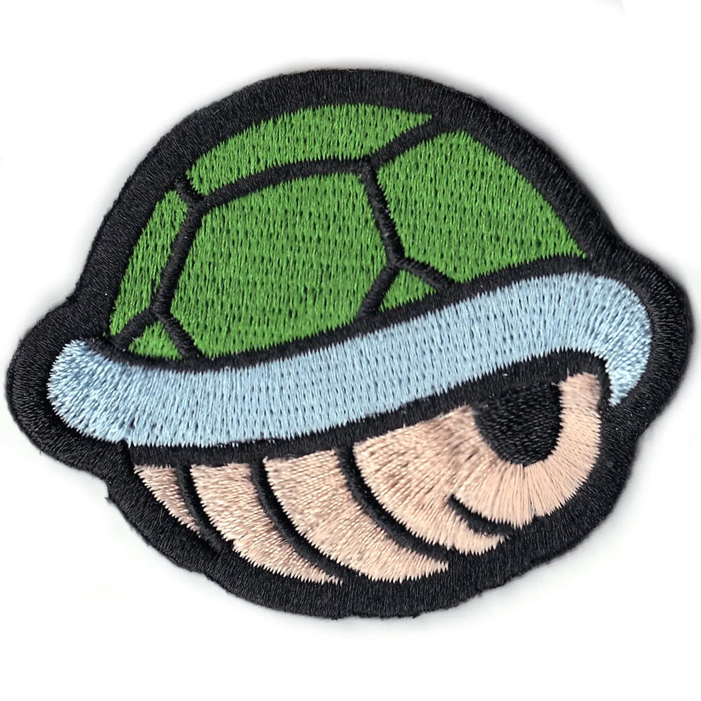 Nintendo Super Mario World Green Turtle Shell Iron On Patch – Patch ...