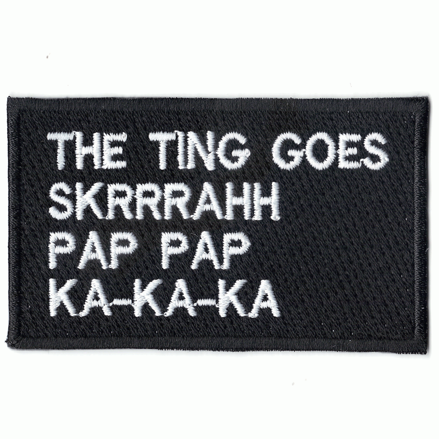 The Ting Goes Script Iron on Patch – Patch Collection